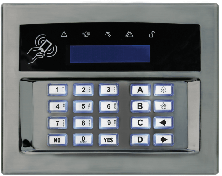 EURO Surface and Flush Mount Keypads | Security & Alarm System Product ...